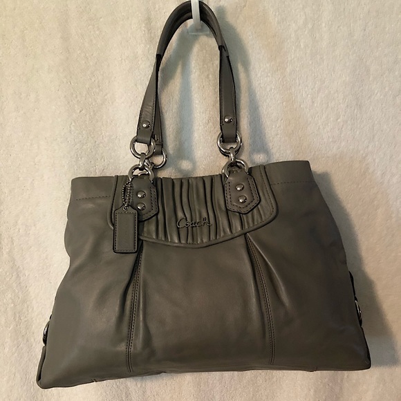 Coach | Bags | Coach Gray Shoulder Bag | Poshmark